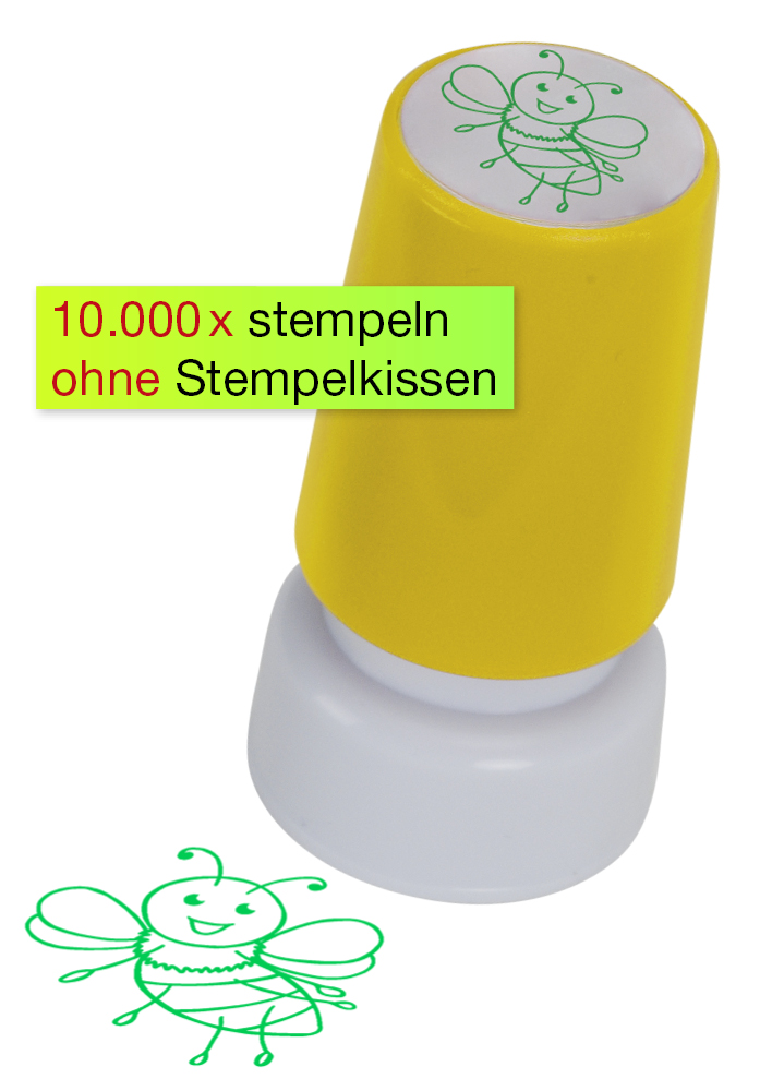 Siebdruck-Stempel "Perpetuum", "Biene" | Belobigungsstempel | Lehrerstempel | Motivation und ...
